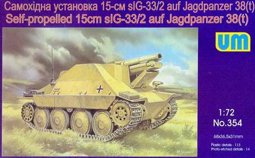 Unimodels 354 15cm sIG-33/2 auf Jagdpanzer 38(t)