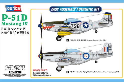 Hobby Boss 85806 P-51D Mustang IV Fighter