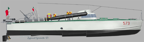 Choroszy Modelbud S45 Italian Motorboat M.A.S. 573