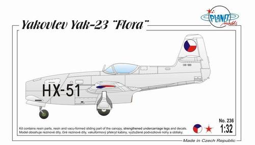 Planet Models 236 Yakovlev Jak-23 Flora