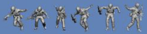 Germania-Figuren 72-CW-2091 US Air Cavalry infantrymen jump from the helicopter