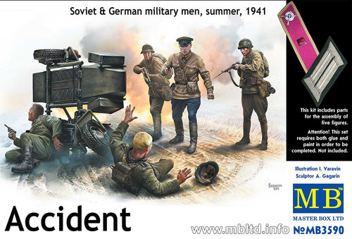 Master Box 3590 Accident. Soviet & German military men, summer 1941
