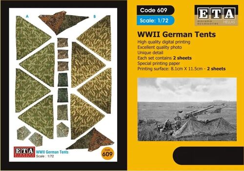 ETA DIORAMA ACCESSORIES 609 German WWII Zeltbahn