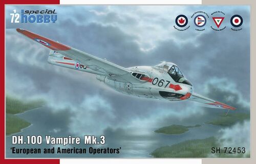 Special Hobby 72453 DH.100 Vampire Mk.3 'European and American Operators'