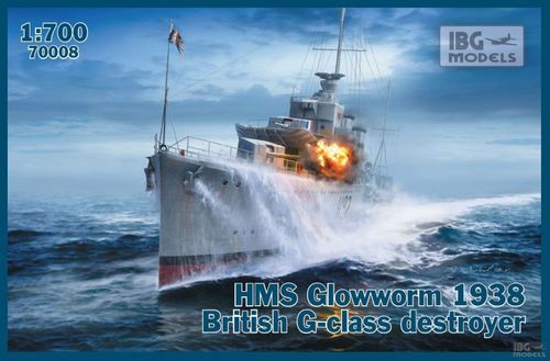 IBG 70008 HMS Glowworm 1938 British G-class Destroyer