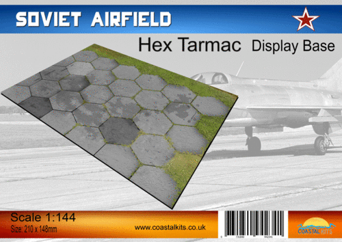 Coastal kits S243-144 1:144 Soviet Airfield Hex Tarmac 210 x 148mm