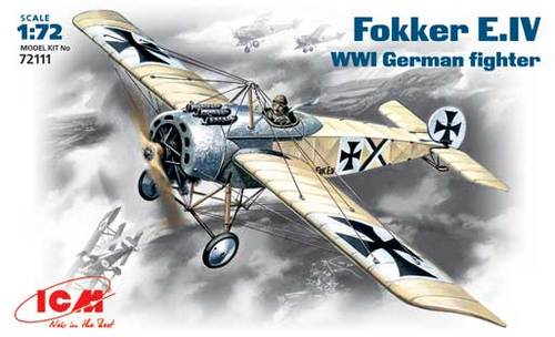 ICM 72111 Fokker E.IV WWI German fighter