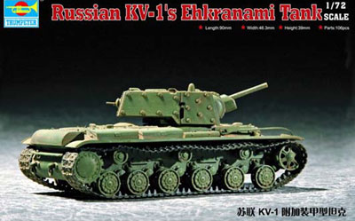 Trumpeter 07230 Soviet KV-1S Ehkranami