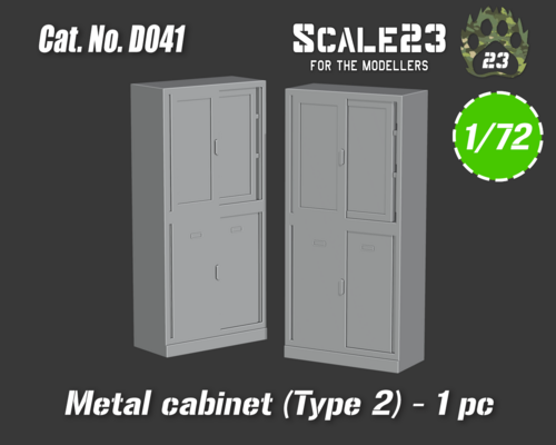 Scale23 72-D041 Metal cabinet (Type 2) - 1 pc