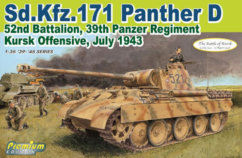 Dragon 6867 Panther D Sd.Kfz.171 52nd Battalion, 39th Panzer Regiment - Kursk Offensive, July 1943