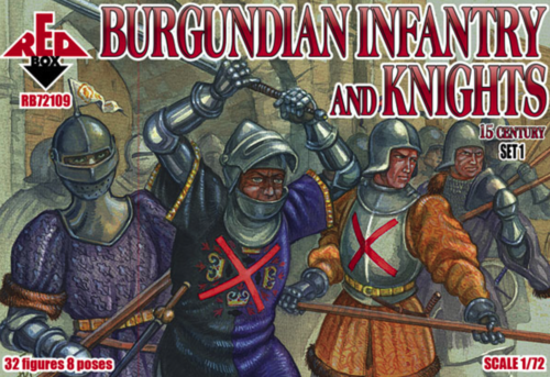 Red Box 72109 Burgundian infantry and knights 1 set 15 century