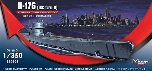 Mirage-Hobby 350501 U-176 U-boot type IXC German Submarine Turm II
