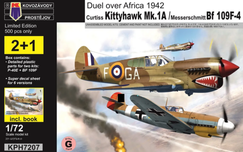 Kovozavody Prostejov KPH7207 Duel Over Africa 1942 - Curtiss Kittyhawk Mk.1A / Messerschmitt Bf 109F-4