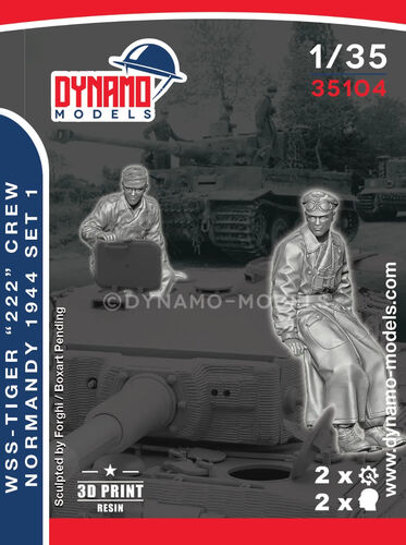 Dynamo-Models 35104 WSS-Tiger '222' Crew - Normandy 1944 Set 1