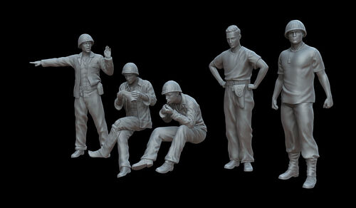 White Stork Miniatures F72109 Pacific War U.S.M.C. Soldiers