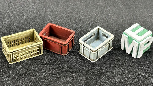 EMP3D 35090107 Skrzynki na warzywa/owoce - 3 rodzaje - 3 sztuki