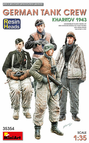 MiniArt 35354 German Tank Crew. Kharkov 1943. (Resin Heads)