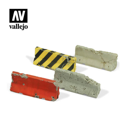 Vallejo SC215 Damaged Concrete Barriers