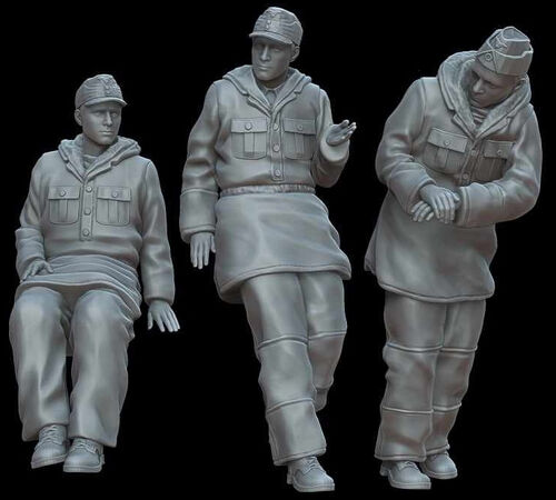 White Stork Miniatures F72071 Bergepanzer Crew