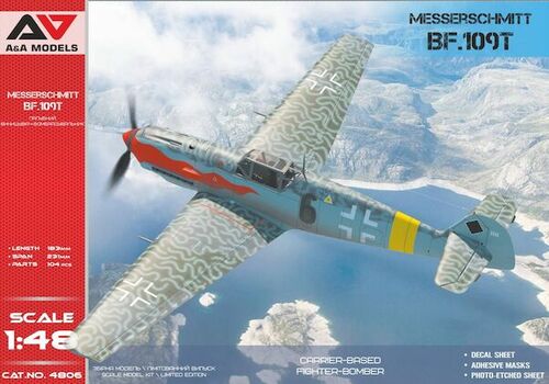 A & A Models 4806 Messerschmitt Bf-109T Carrier-based fighter-bomber