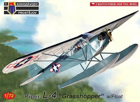DISCONTINUED Kovozavody Prostejov 72192 Piper L-4 "Grasshopper" w/Float