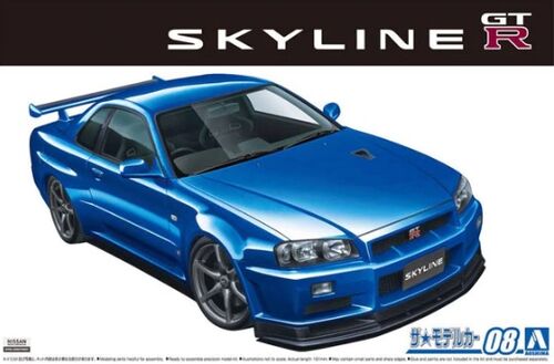Aoshima 05858 Nissan BNR34 Skyline GT-R V-Spec II '02