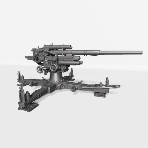 EMP3D 72011281 Armata przeciwlotnicza 8.8cm FlaK 37 - na czwórnogu