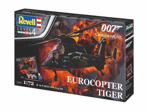 Revell 05654 Eurocopter Tiger (James Bond 007) 'GoldenEye' - Gift Set
