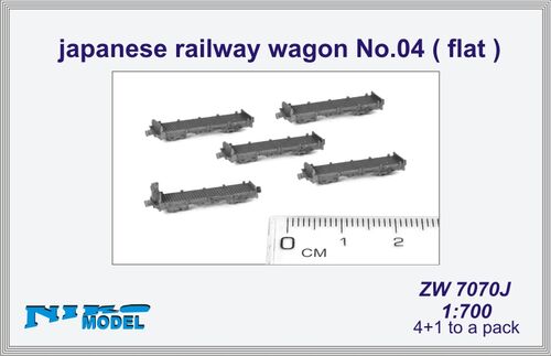 NIKO MODEL ZW7070J Japanese Railway Wagon No.04 (5 Per Pack)