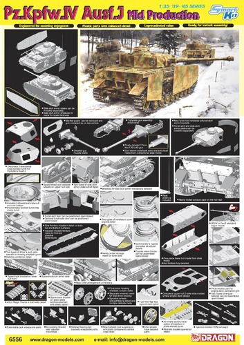 Dragon 6556 German PzKpfw IV Ausf. J (SdKfz 161) Mid Production