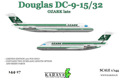 KARAYA 144-17 DC-9-15/32 OZARK late