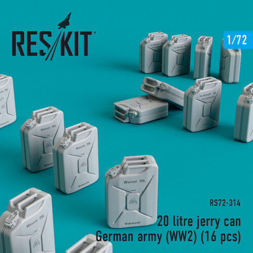 DISCONTINUED RES/KIT 72-0314 20 litre jerry can - German army WWll 16 pcs