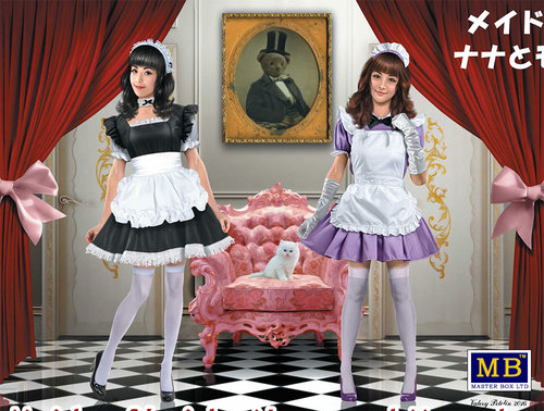 Master Box 35186 Maid café girls. Nana and Momoko