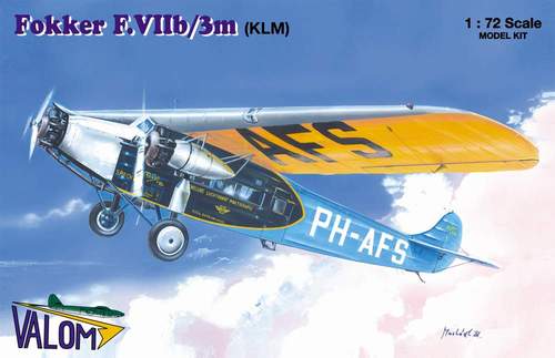 Valom 72070 Fokker F.VIIb/3m KLM - PH-ASF & PH-AEN