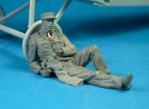 Copper State Models F32-049 French Airman Smoking Pipe WWI Figures