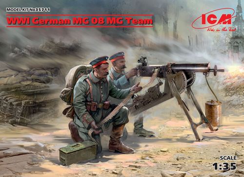 ICM 35711 WWI German MG08 MG Team (2 figures)
