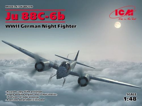 ICM 48239 Ju 88C-6b WWII German Night Fighter