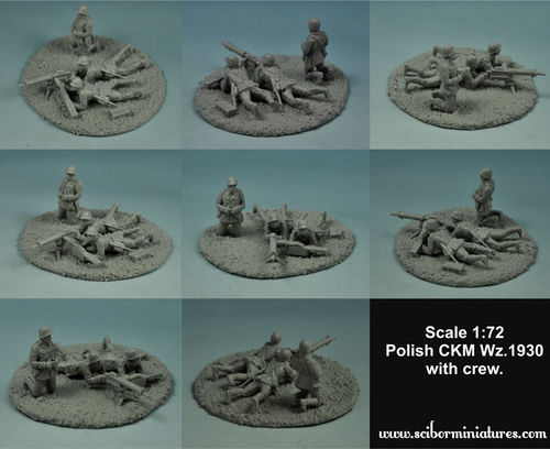 Scibor Monstrous Miniatures 72HM0006 Polish CKM Wz 1930 with Crew Set #1