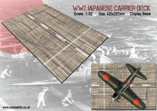 Coastal kits S119-32 WW2 Japanese Carrier Deck 420 x 297mm