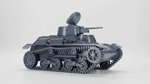 EMP3D 72011916 Tankietka Typ 97 Te-Ke - wersja późna - otwarty właz