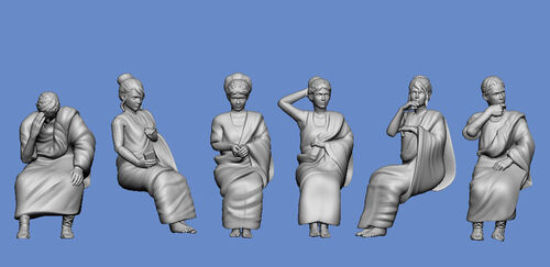 Germania-Figuren 72-ROM-ZIV-0025 Roman Civil Life - Spectators In The Arena V