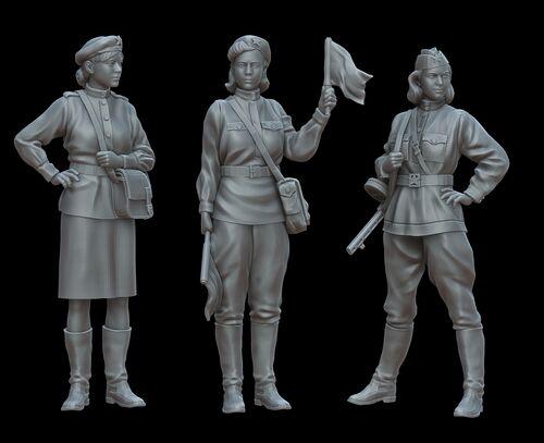 White Stork Miniatures F72042 Female auxiliary service