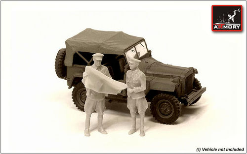 Armory Models Group F7201 RKKA officers with map (WWII) - 2 figures