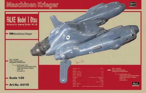 Hasegawa 64115 Falke Model I Otsu Antigravity Armored Raider Pkf.85