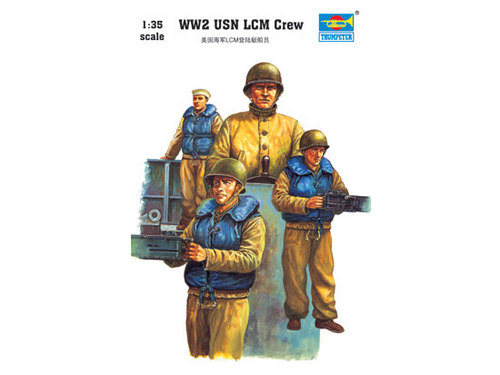 Trumpeter 00408 WW2 USN LCM crew