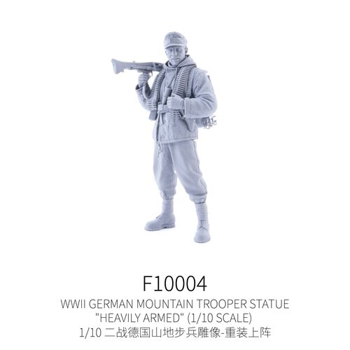 Galaxy-Model F10004 WWII German Mountain Trooper Statue 'Heavily Armed'