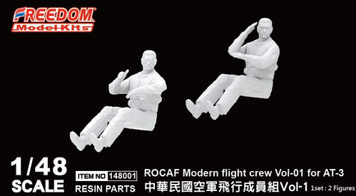 Freedom Model Kits 148001 ROCAF Modern Flights Crew Students and Instructor (2 Figures)