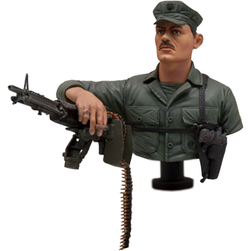 SOLMODEL MM133 US Marine with M60 (Vietnam War) - Bust Model