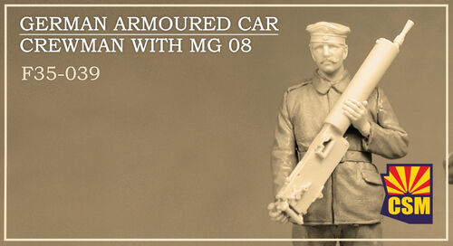 Copper State Models F35-039 German Armoured Car Crewman With MG 08