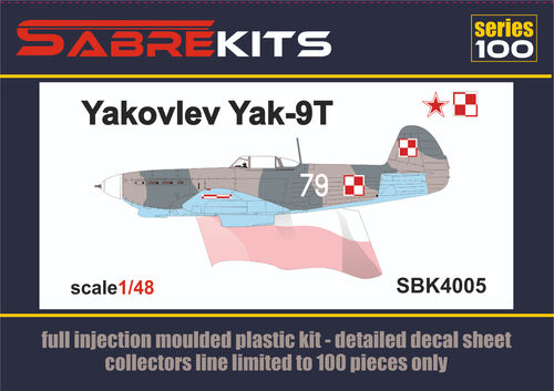 Sabre Kits 4005 Yak-9T Plr, SSSR